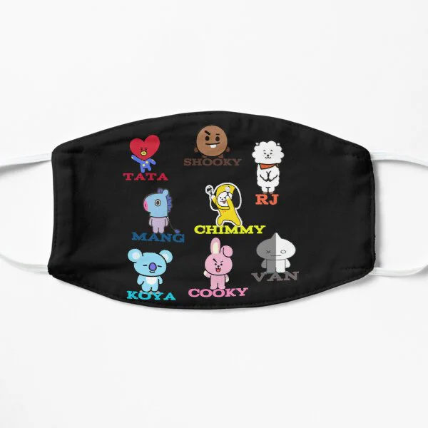 BT21 Face Masks - BT21 Club Flat Mask RB2103 | BT21 Merch Store ...