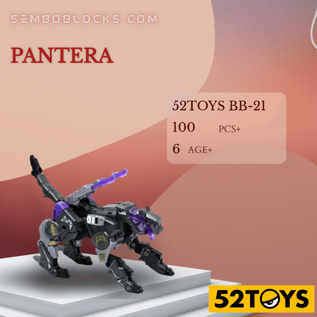 52TOYS BB-21 Creator Expert Pantera | SEMBO Blocks Shop ⚡️ Official SEMBO Brick Toy Store
