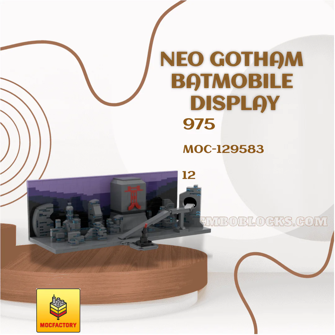 MOC Factory 129583 Movies and Games Neo Gotham Batmobile Display ...