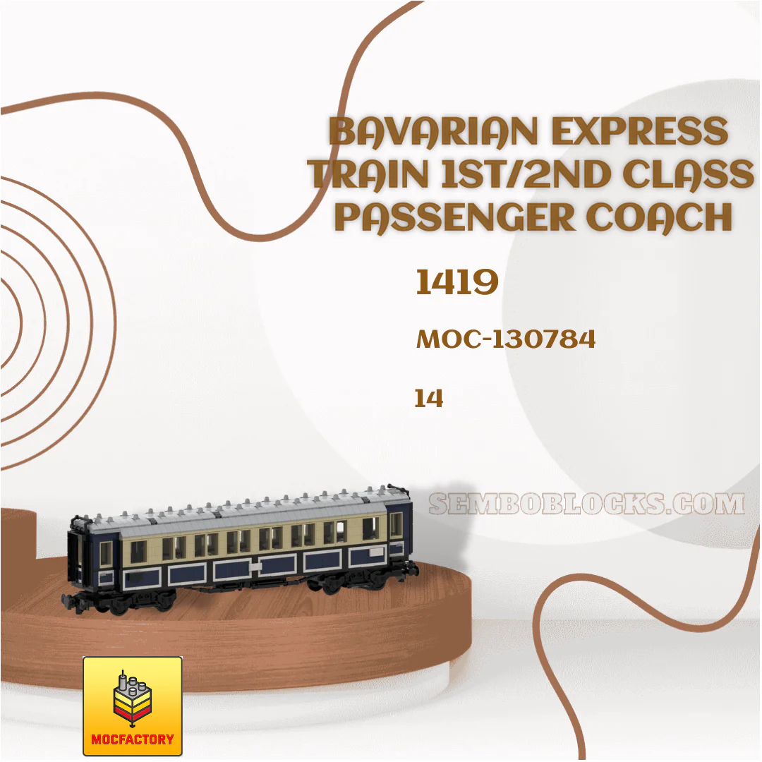 MOC Factory 130784 Technician Bavarian Express Train 1st/2nd Class ...